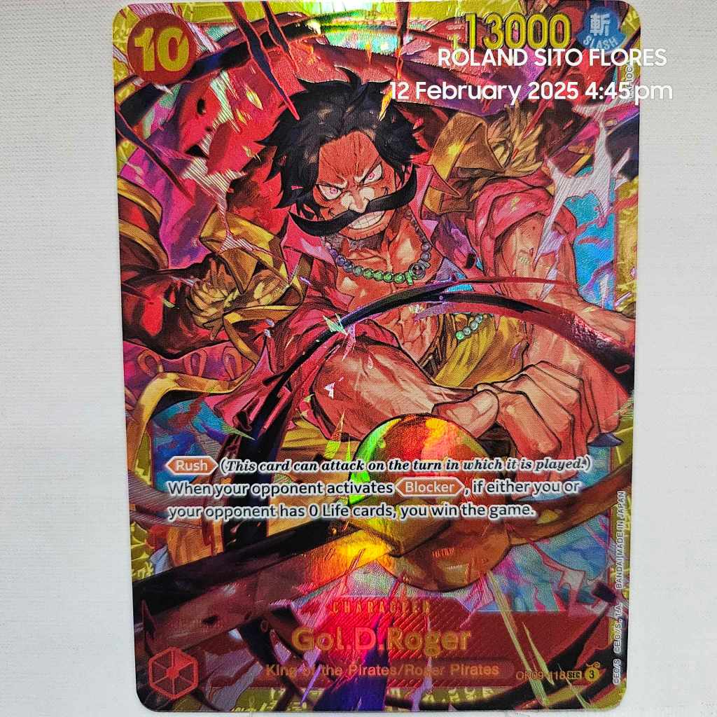 One Piece TCG [ENGLISH] OP09-118 SEC Gol D. Roger [ENGLISH VERSION ...