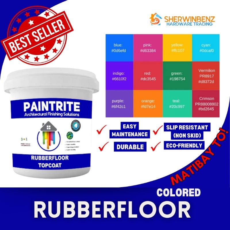 Paintrite RubberFloor Rubberized Coating // 16 L | Shopee Philippines