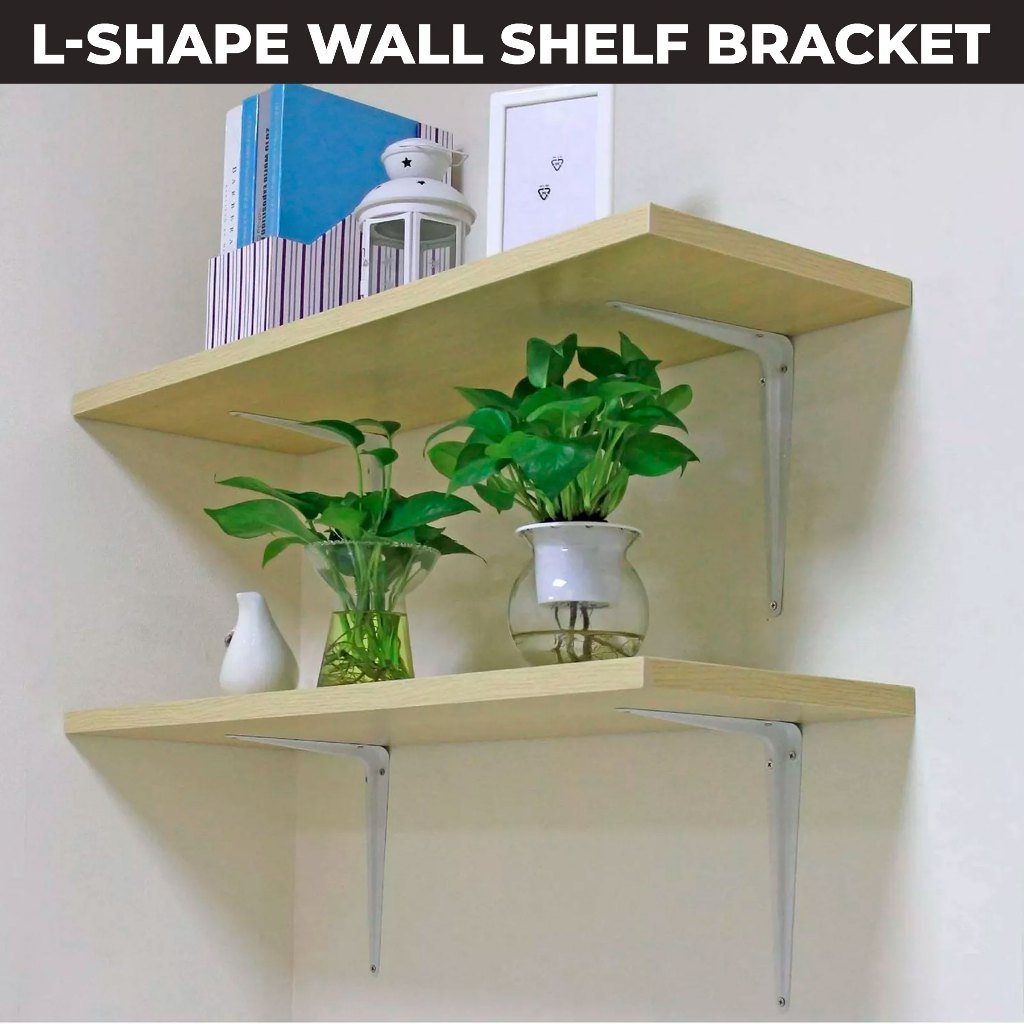 PCTECH_L-SHAPE WALL ELBOW BRACKET HEAVY DUTY SHELF BRACKET | Shopee ...
