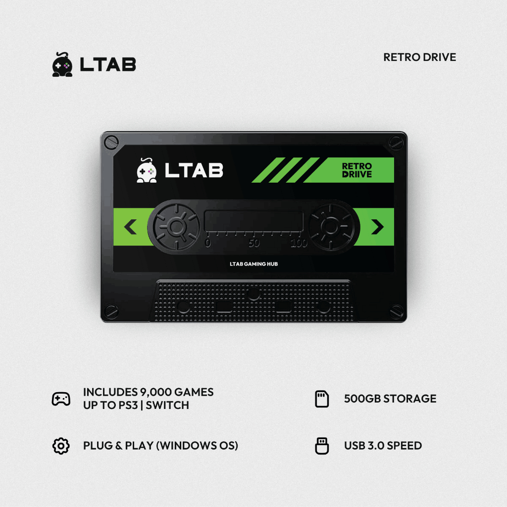 LTAB Retro Drive with +9,000 Retro Games | Shopee Philippines