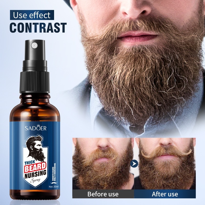 Beard Growth Spray for Men 30ml Beard Roller Nourishing Enhancer Beard ...