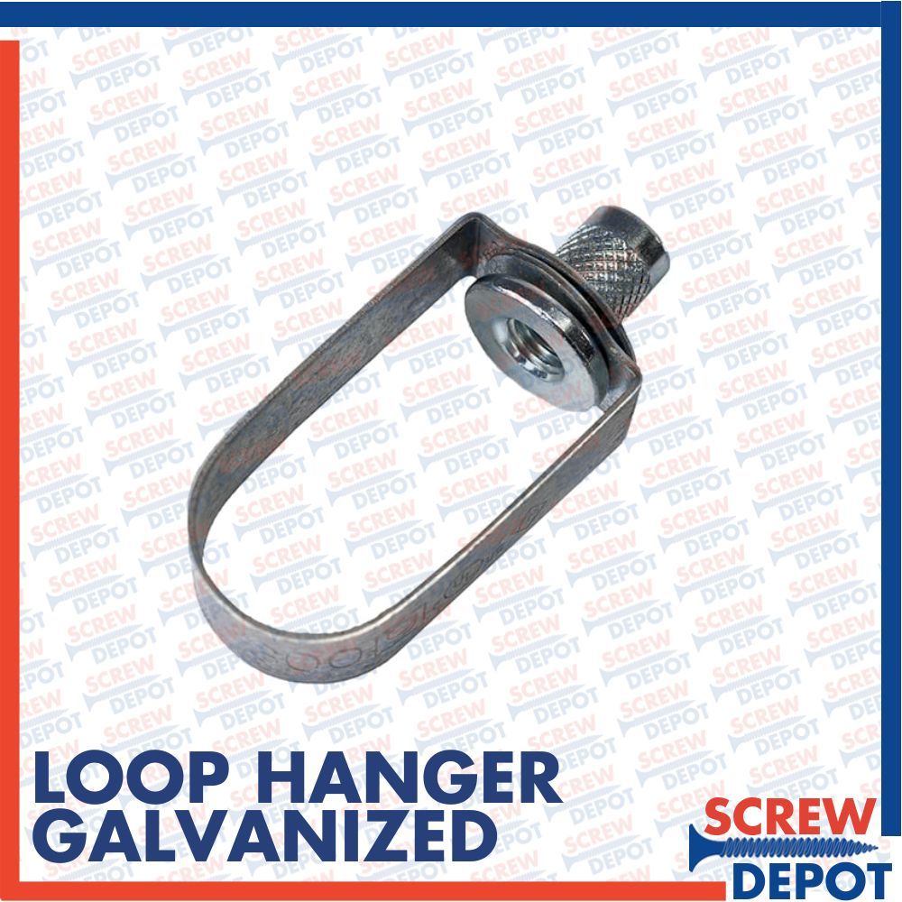 1PC GI Loop Hanger 1/2" to 4" or Galvanized Pipe Hanger Screw Depot ...