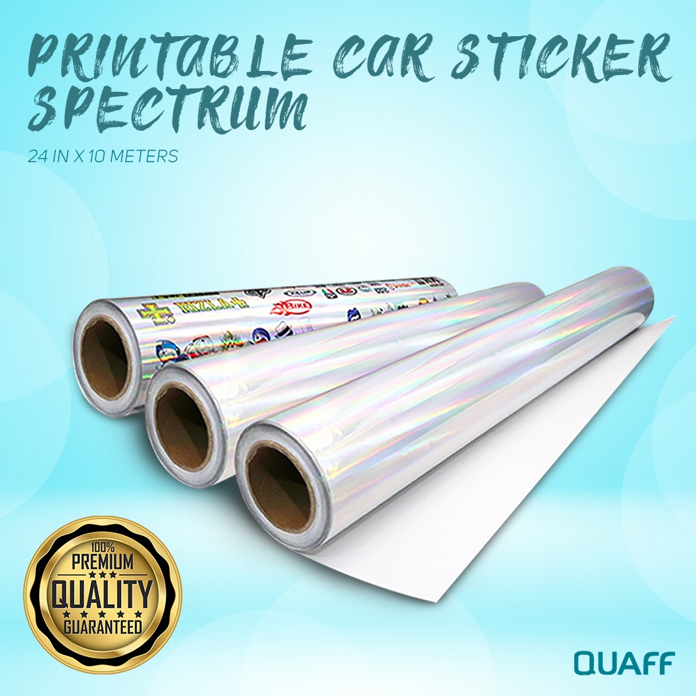 Quaff Eco-Solvent Printable Car Sticker Spectrum Reflective 24inches x ...
