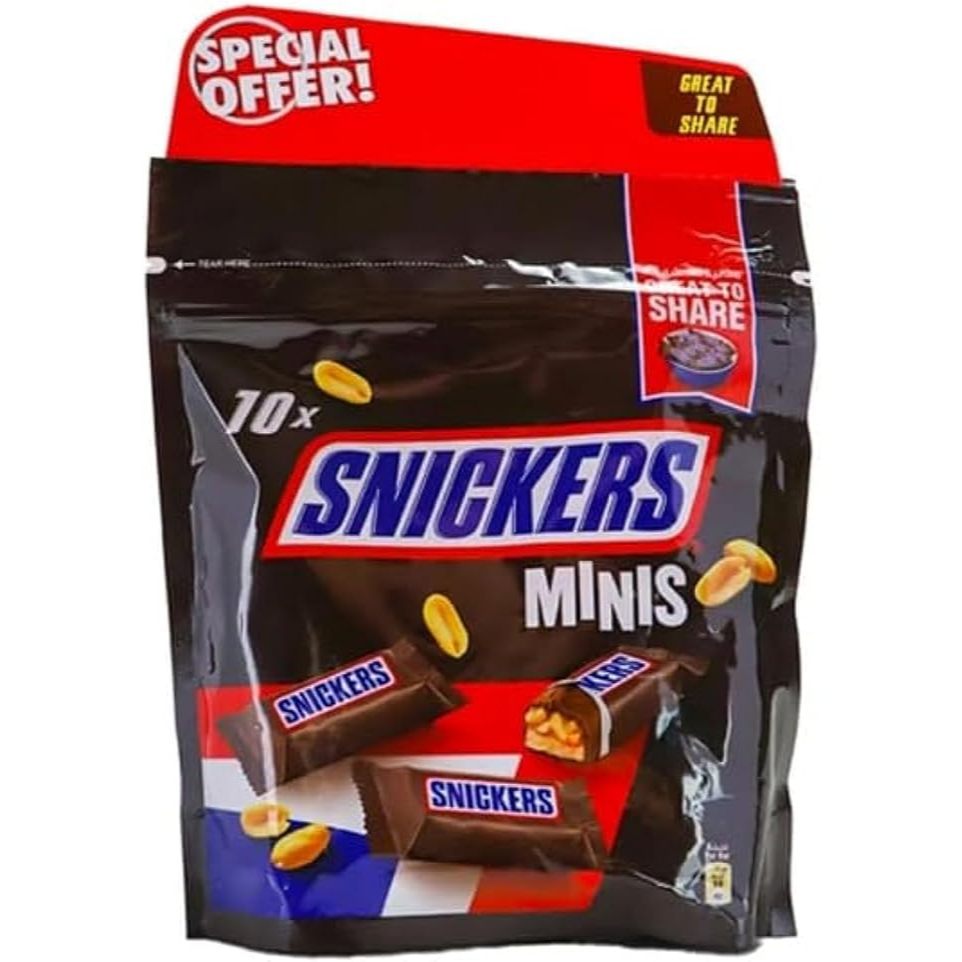 Snickers 10 Minis Chocolate Bar 180g | Shopee Philippines