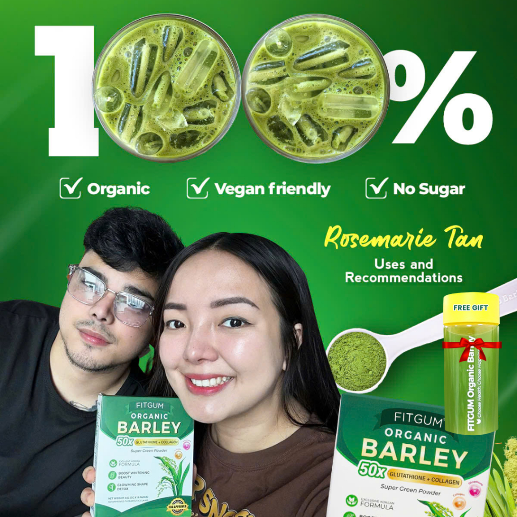Fitgum Organic Barley Slimming 50x Glutathione Collagen Weight Loss Hot ...