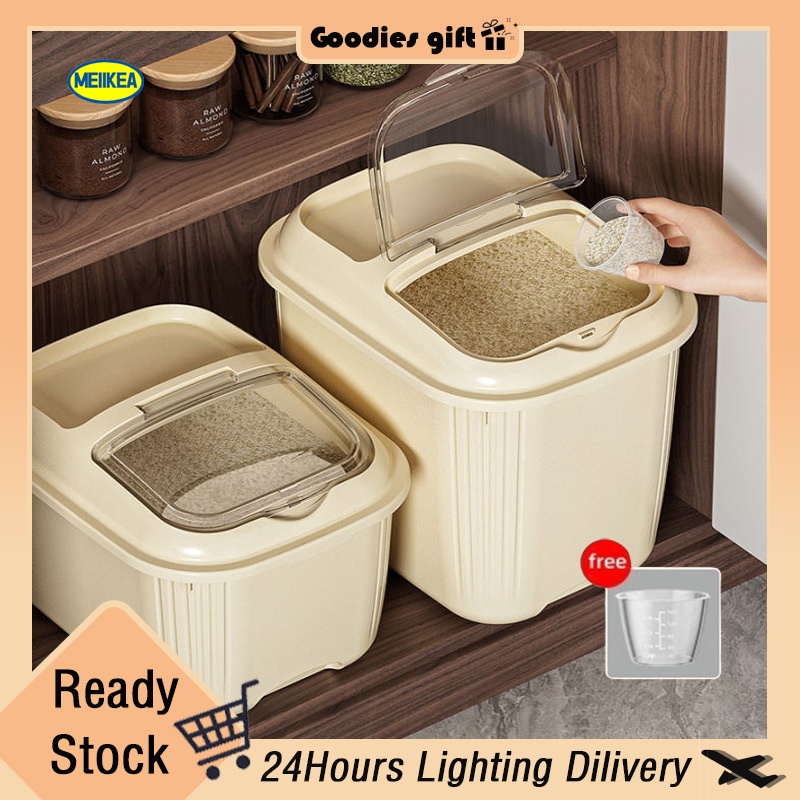 Household Clamshell Rice Container Dispenser Insectproof Moistureproof ...