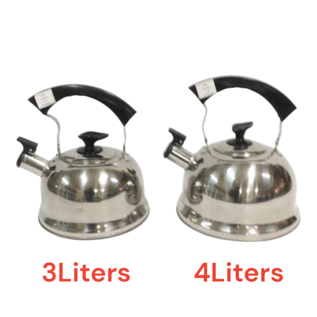 3L/4L Stainless KETTLE Whistling Flat Stove Top Teapot takore kettle ...