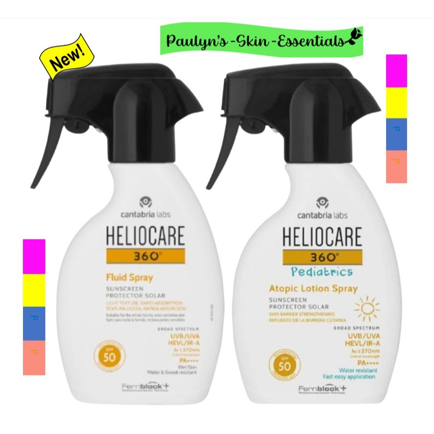 HELIOCARE 360º Pediatrics Atopic Lotion Spray SPF 50 | Fluid Spray 250mL | Shopee Philippines