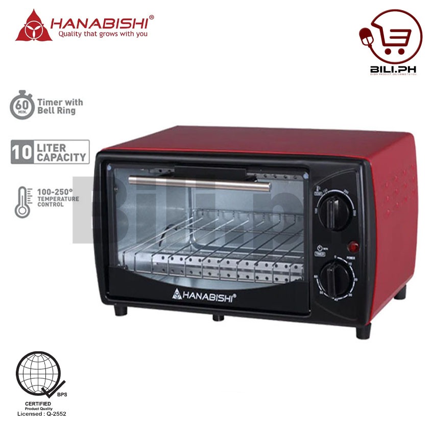 Hanabishi HEO-10RED Oven Toaster 10L Capacity | Shopee Philippines