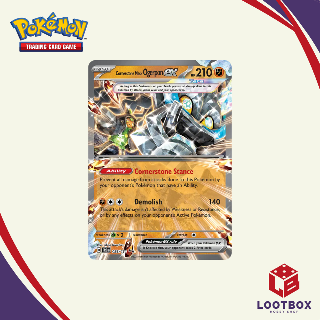 Pokemon Card Game: Cornerstone Mask Ogerpon ex (Double Rare ...