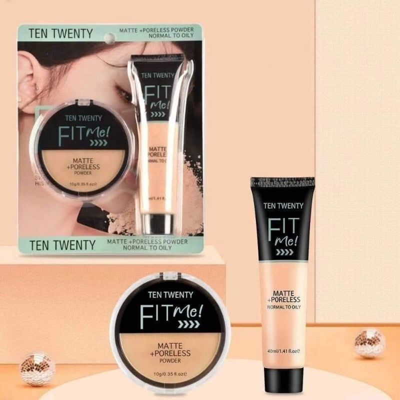 2in1 Ten Twenty Fit me matte poreless powder and liquid foundation ...
