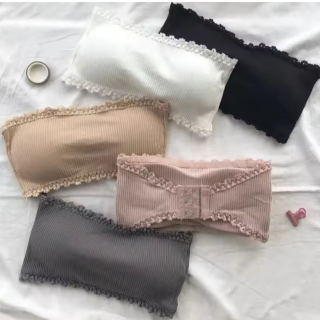 COD Summer Fan Three-Breasted Womens Tube Stretchy Vest Thread ...