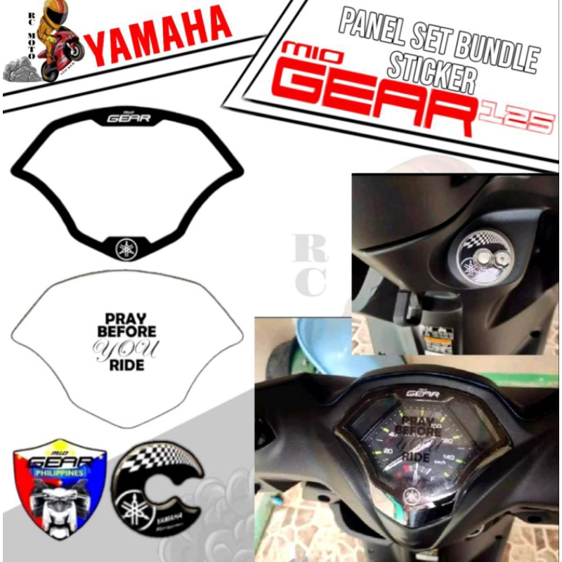 MIO GEAR 125 PANEL SET BUNDLE STICKER ACCESSORIES / GEAR 125 STICKER ...