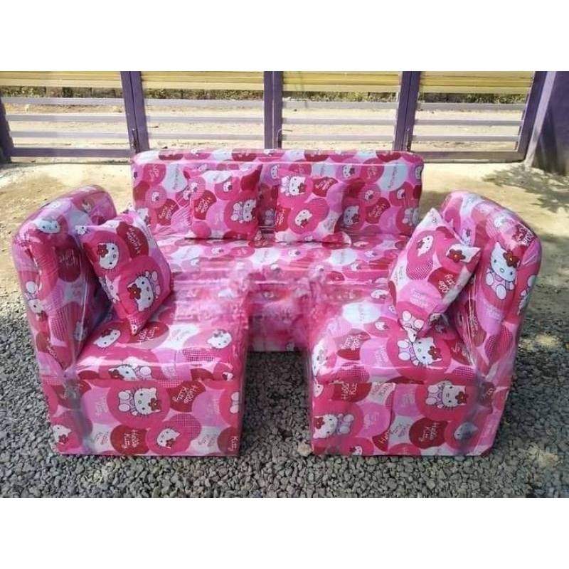 Hello Kitty sofa / Clara set / Murang Sofa Set | Shopee Philippines