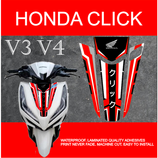 Honda Click V3 V4 M Front Decals Sticker | Shopee Philippines