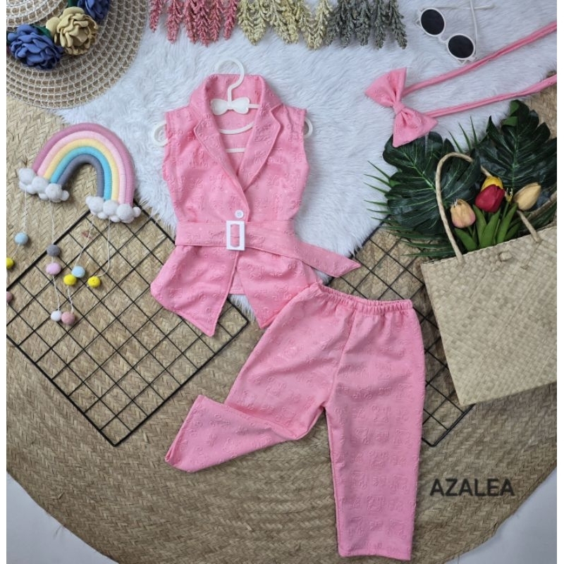 AZALEA TRENDY TERNO FASHIONABLE OUTFIT FOR KIDS EMBOSSED FABRIC ...