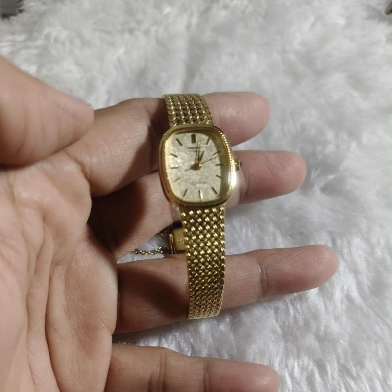 Exceline Seiko Small Face Gold Tone Ladies Watch Japan | Shopee Philippines