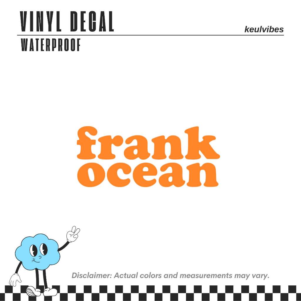 Frank Ocean Vinyl Decals laptop motor bike car tumbler rapper blond ...