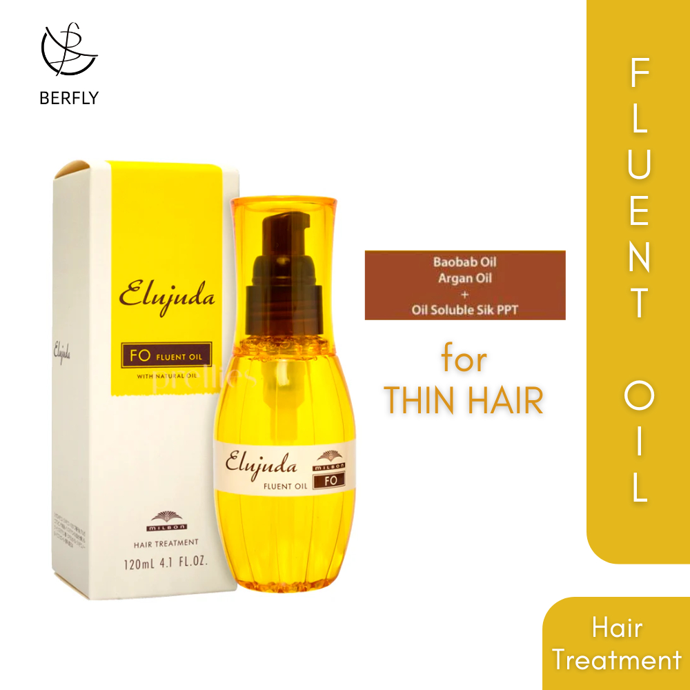 Berfly | Milbon Elujuda FO Fluent Oil with Natural Oil Hair Treatment ...