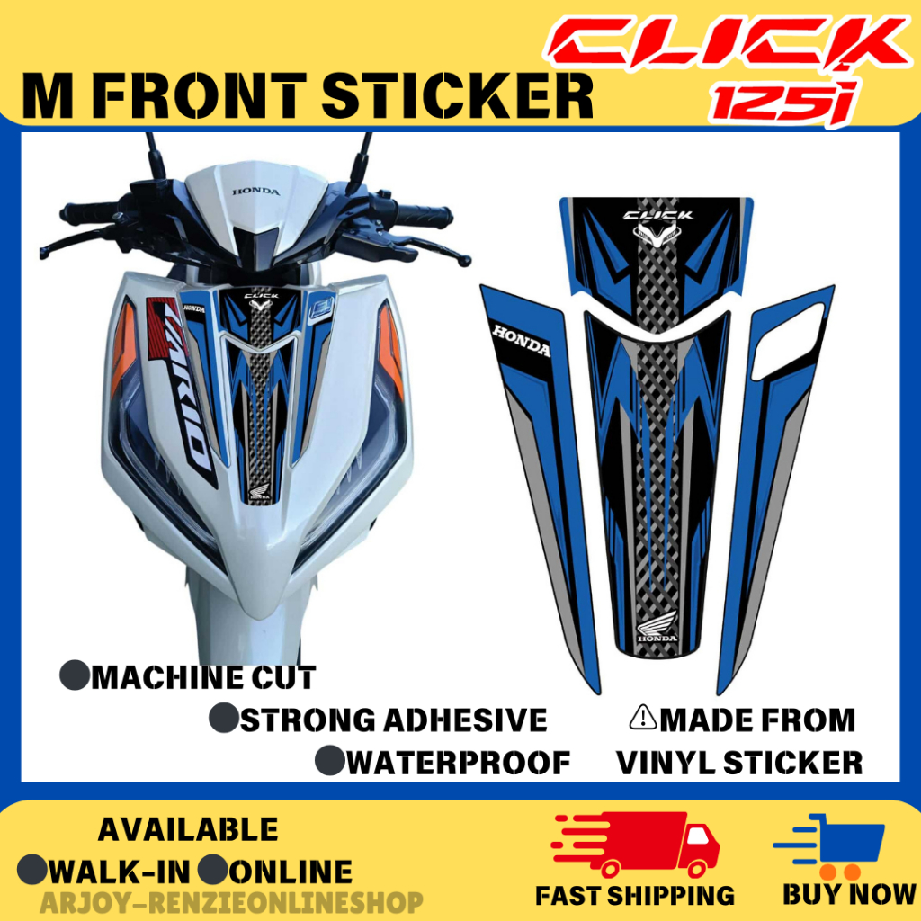 HONDA CLICK 125i M FRONT STICKER | Shopee Philippines
