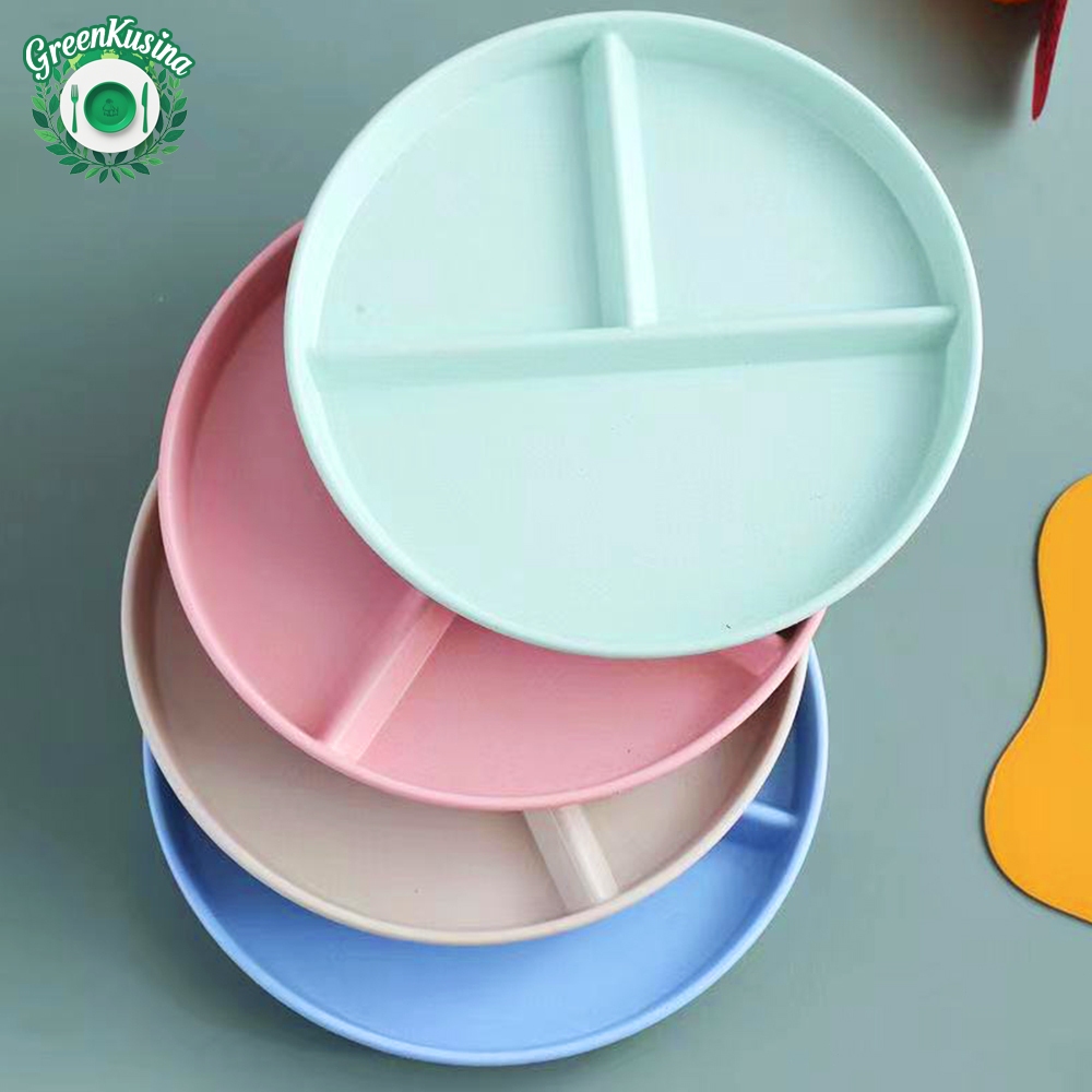 Healthy Diet Meal Plan Plate Diet Baon Plastic plate thick durable ...