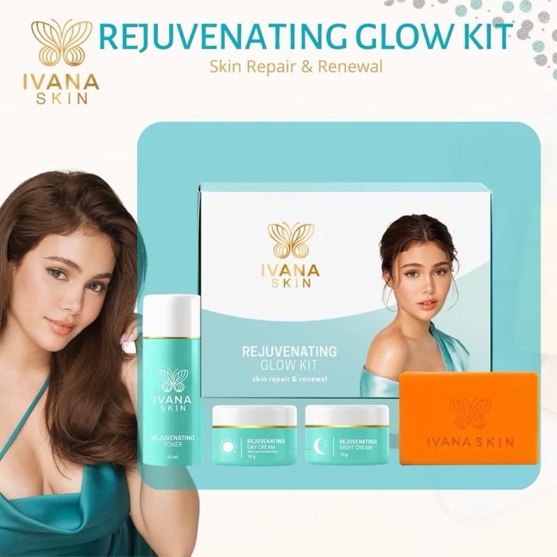 IVANA Skin Rejuvenating Glow Kit Skincare Rejuv Facial Cleanser Day ...