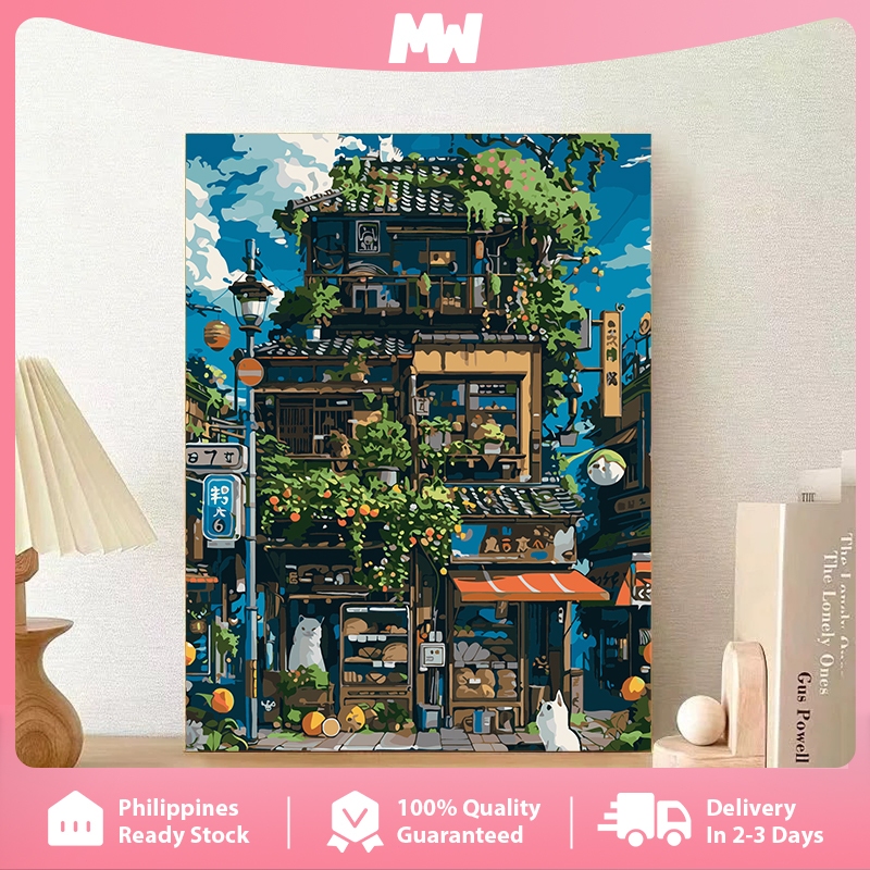 MW 40X50cm Digital Oil Paint By Numbers Canvas Frame Number Painting ...