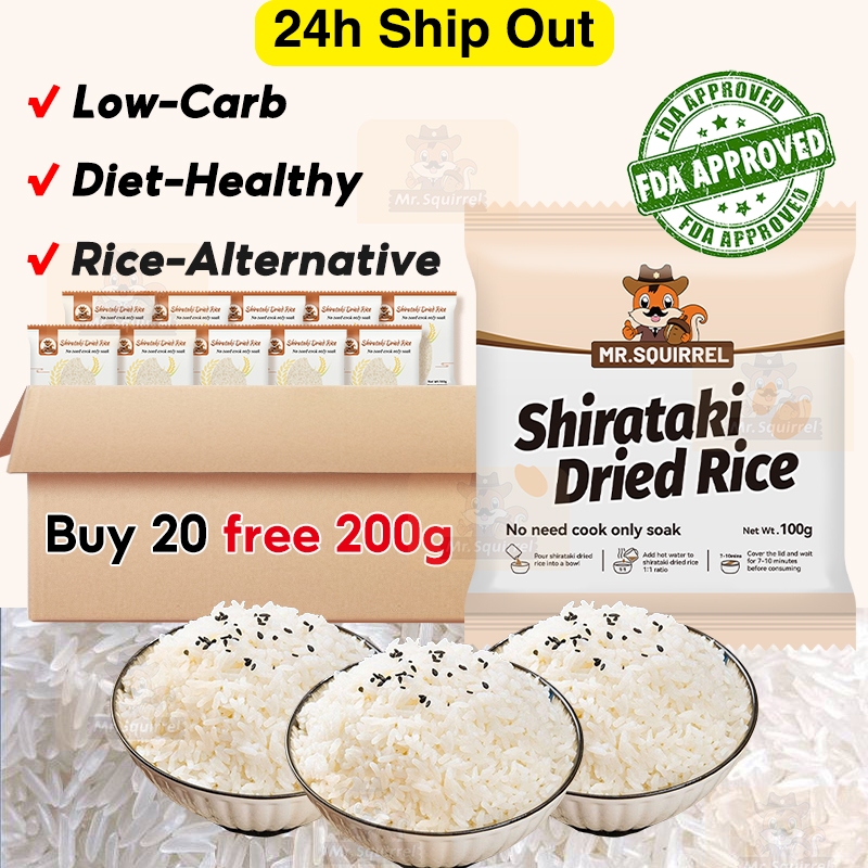 Mr.Squirre Organic Dry | Dried Shirataki Rice Konjac Rice Authentic ...