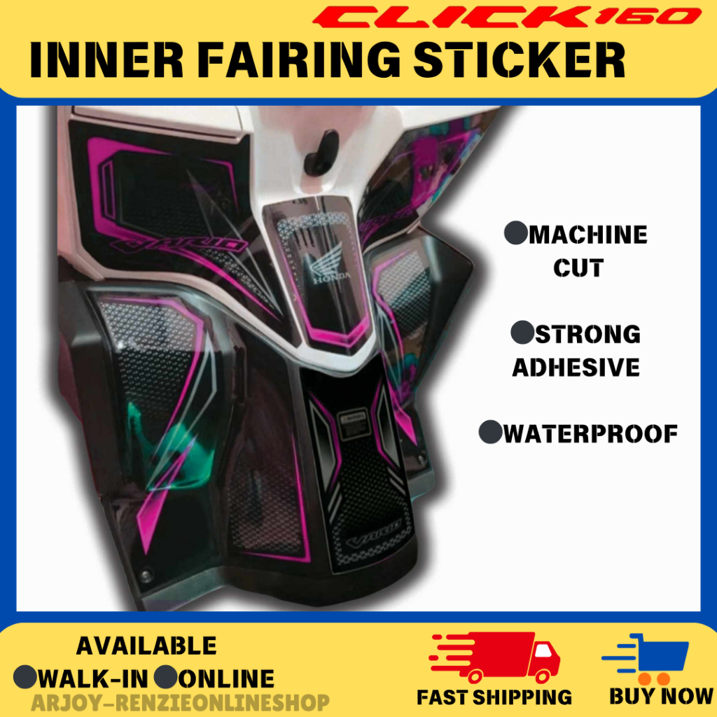 HONDA CLICK 160 INNER FAIRING STICKER VARIO DESIGN | Shopee Philippines