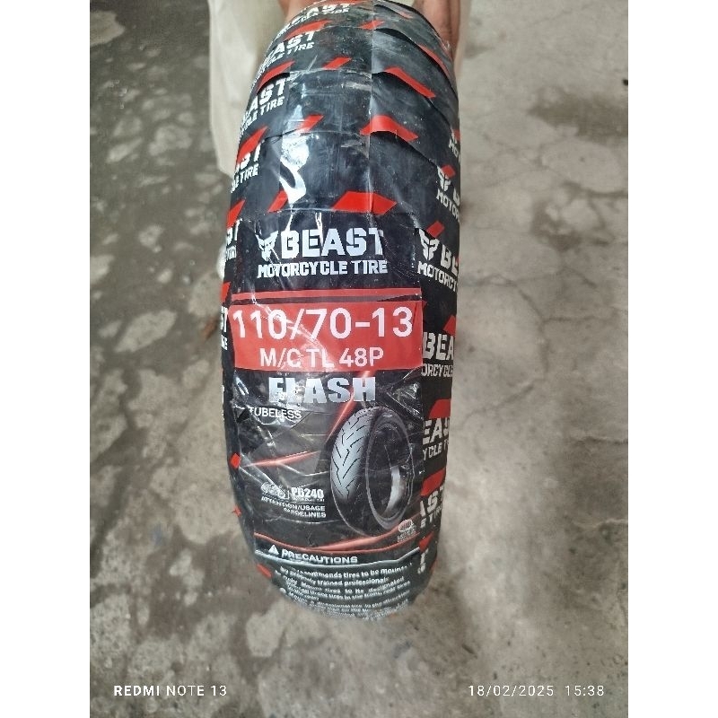BEAST TIRE 110/70/13 FOR NMAX FRONT tubeless | Shopee Philippines