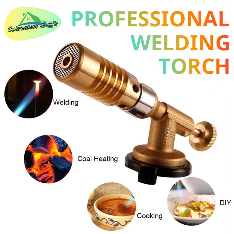 All Bronze Gas torch Welding Nozzle Heat Flame Gun Bronze Brazing Blow ...