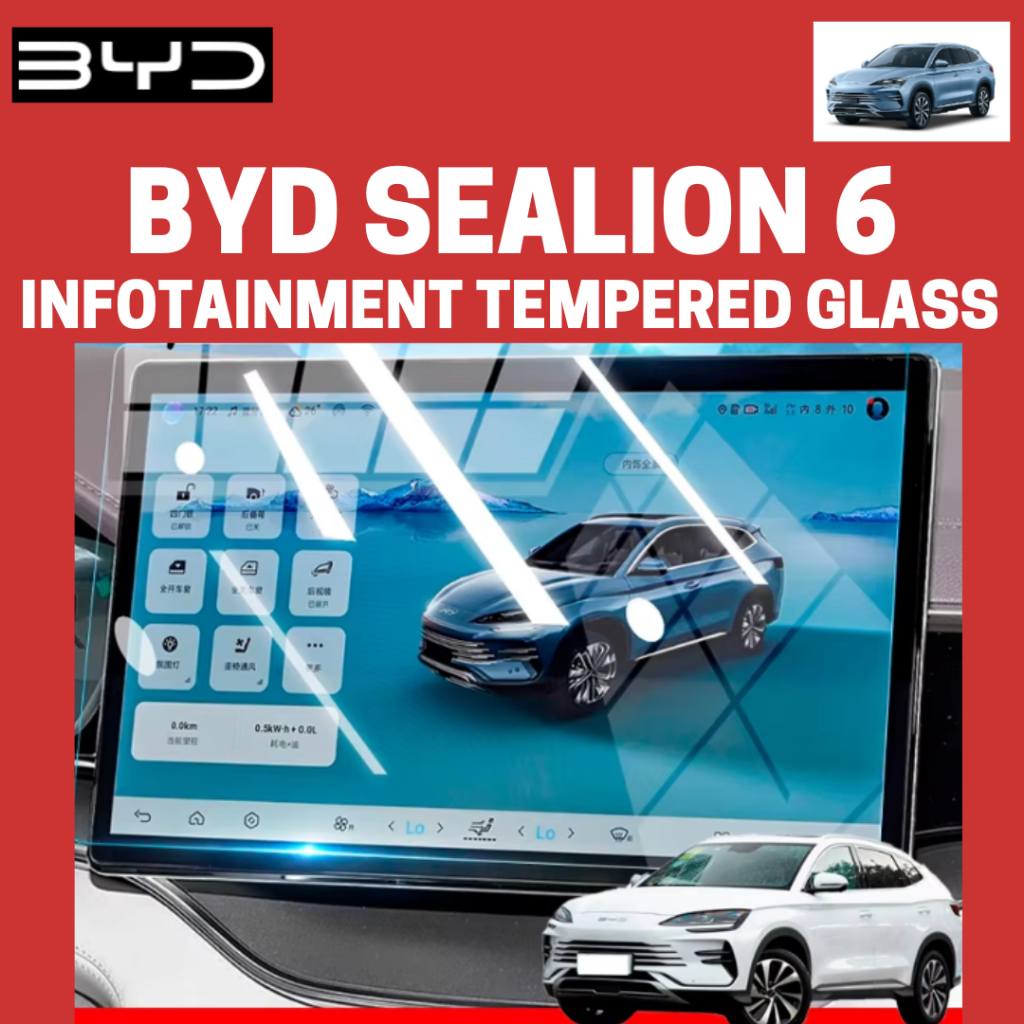 BYD SEALION 6 2025 Infotainment Tempered Glass Screen Protector BYD ...