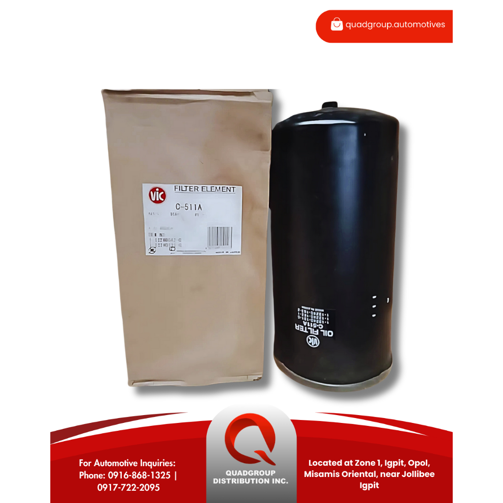 VIC C-511A - FUEL FILTER 4HFI , 4HJI, 4BE1 | Shopee Philippines
