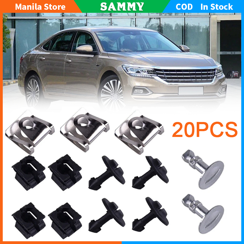 20pcs Engine Undertray Screw Clip Set For Car Chassis And Mudguard ...