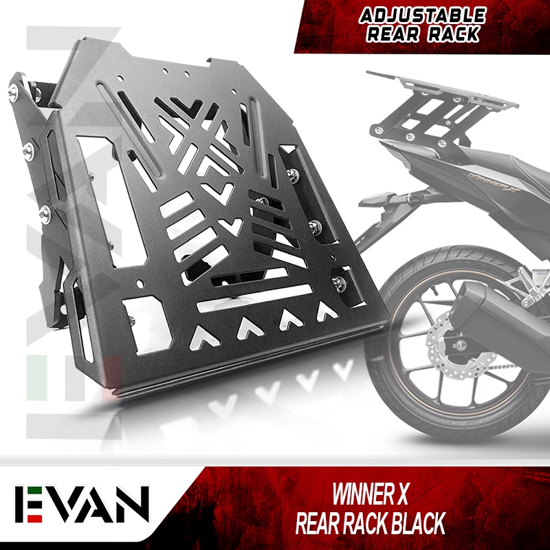 EVAN SHOP REAR RACK ADJUSTABLE BRACKET FOR WINNER X 5685 | Shopee ...