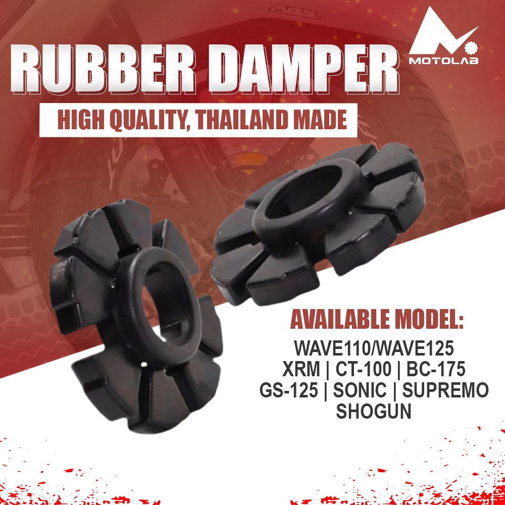 MOTOLAB MOTORCYCLE RUBBER DAMPER FOR C-100/WAVE/XRM/CT100/BC-175/GS125 ...