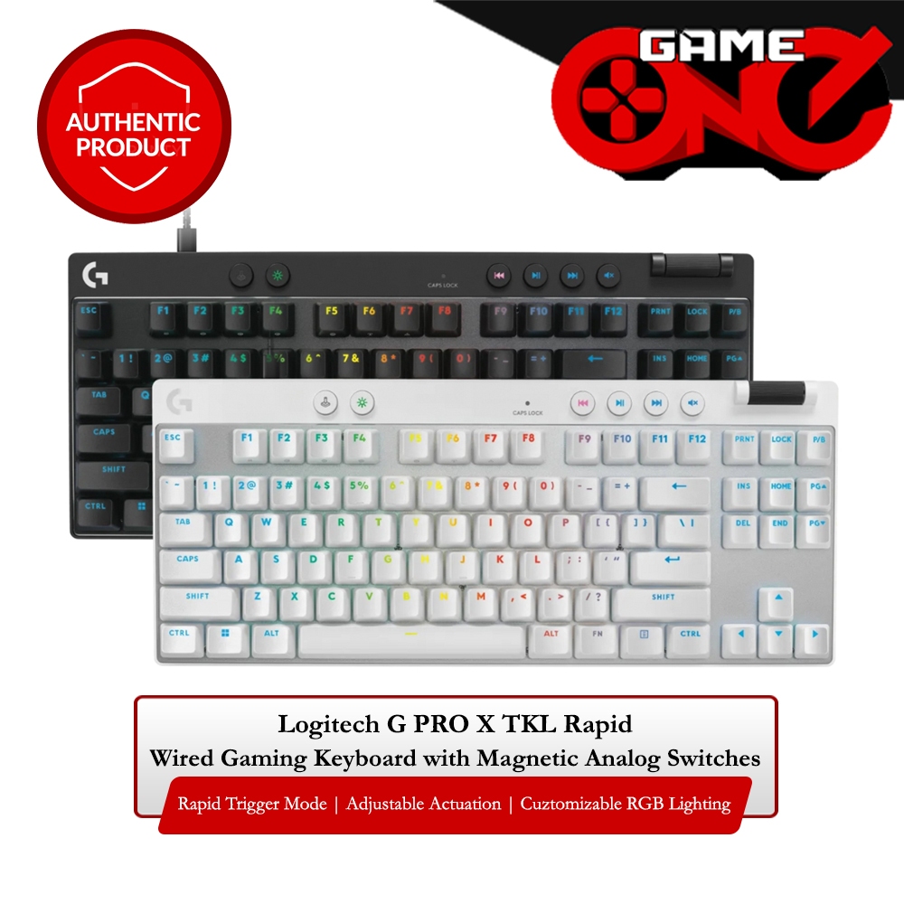 Logitech G PRO X TKL Rapid RGB Wired Gaming Keyboard with Magnetic Analog Switches | Shopee ...