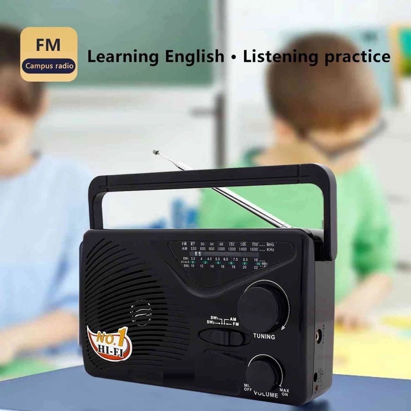 Portable Radio Speaker AM/FM/SW Radio 4 band electrical Radio HI-FI ...