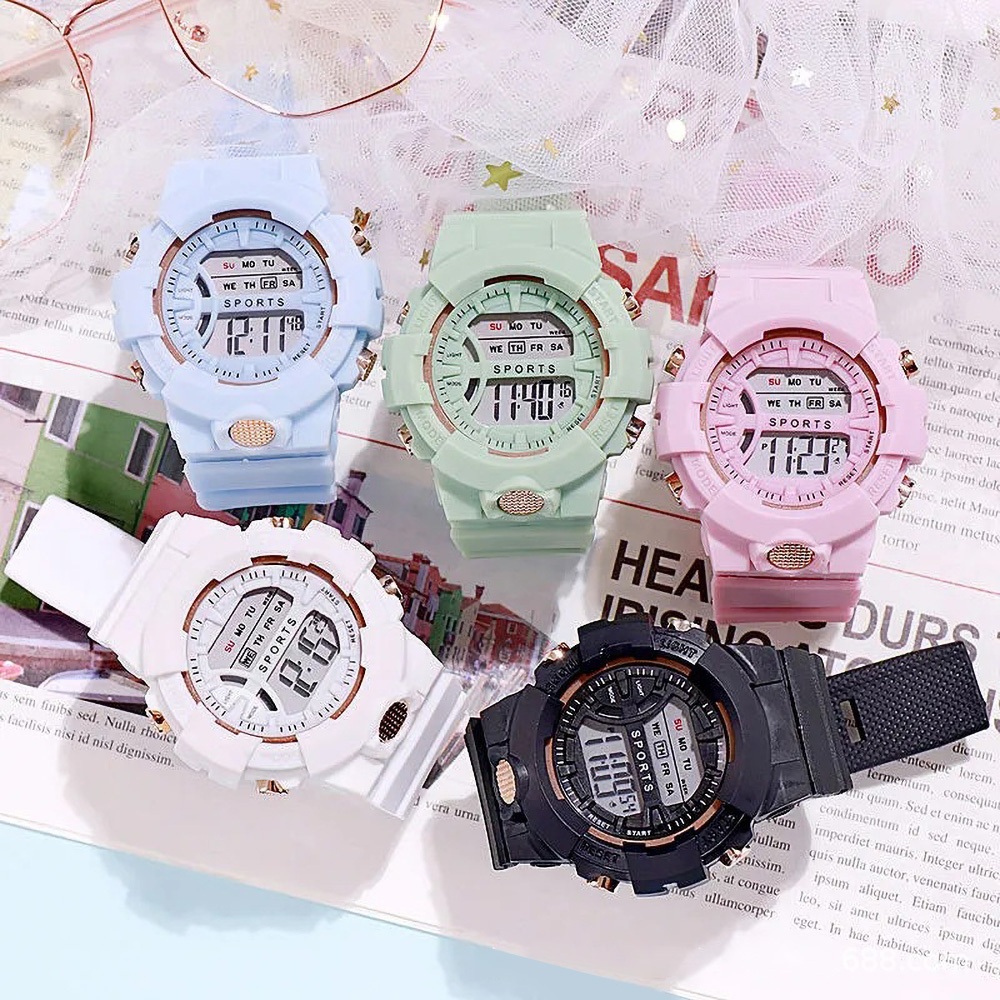 Korean Macaron Color Waterproof Men's Women's Unisex Student Sport ...