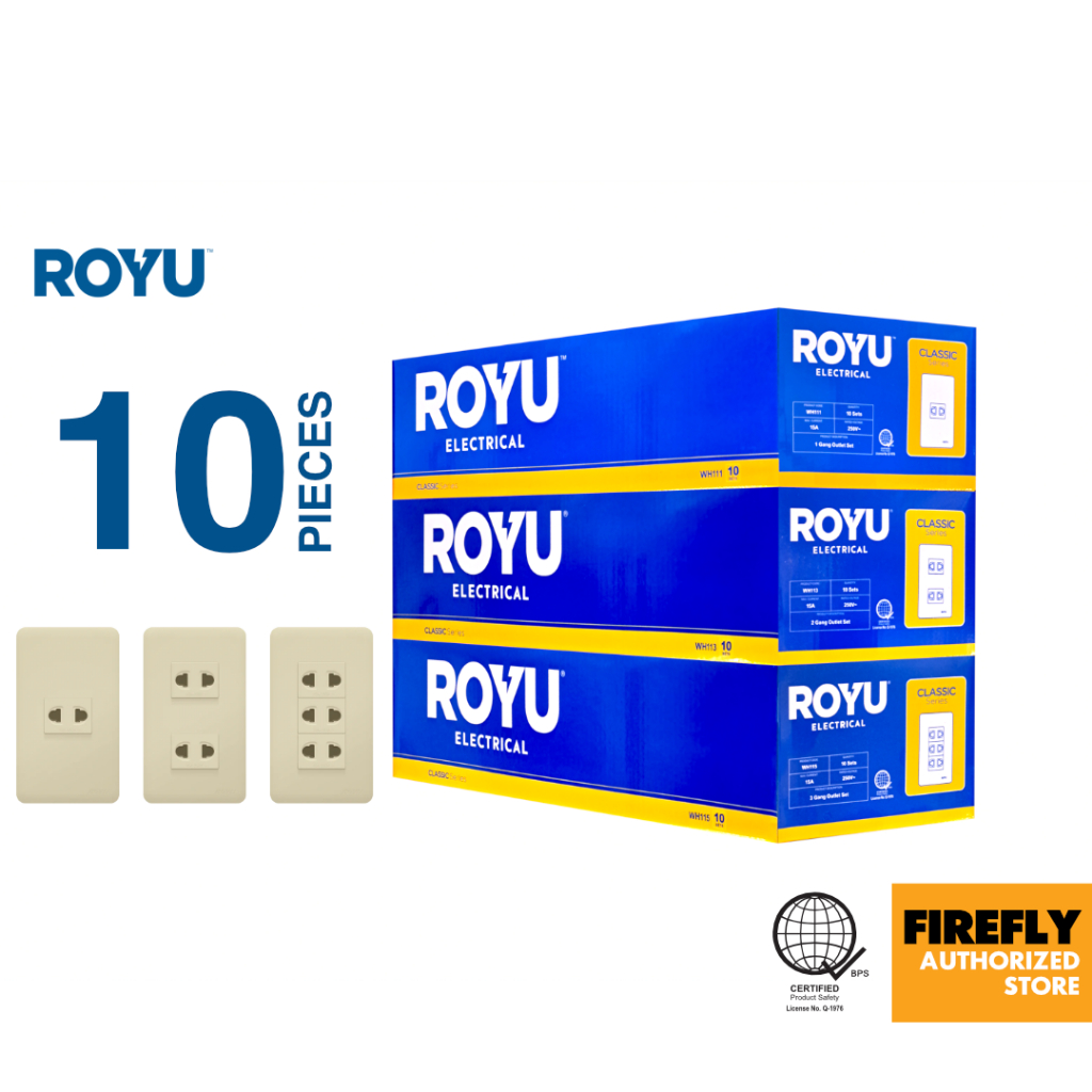 10pcs or 1 Box Royu Classic Series Universal Outlet Sets | Shopee ...