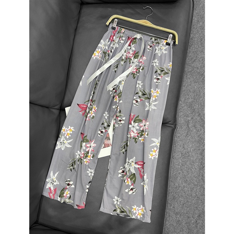 plus size square pants floral square pants beach wear home wear ...