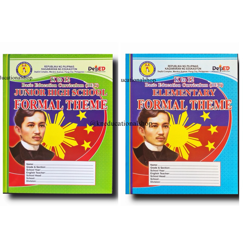 Formal Theme K-12 BasicEd Curriculum | Shopee Philippines