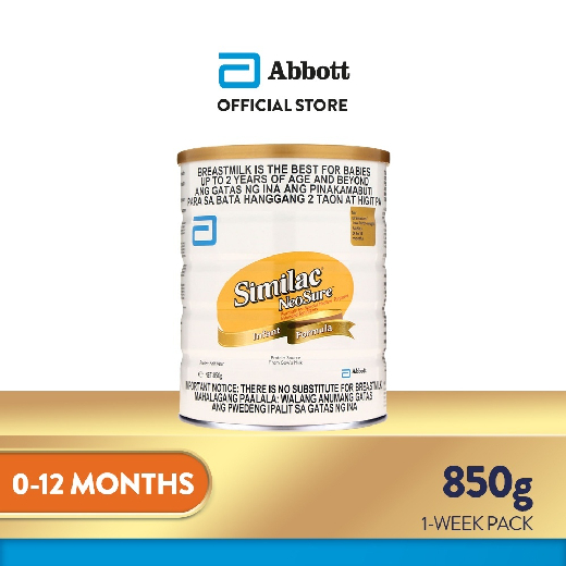 Similac Neosure 850g Infant Formula for 0-12 Months Old Milk Powder | Shopee Philippines