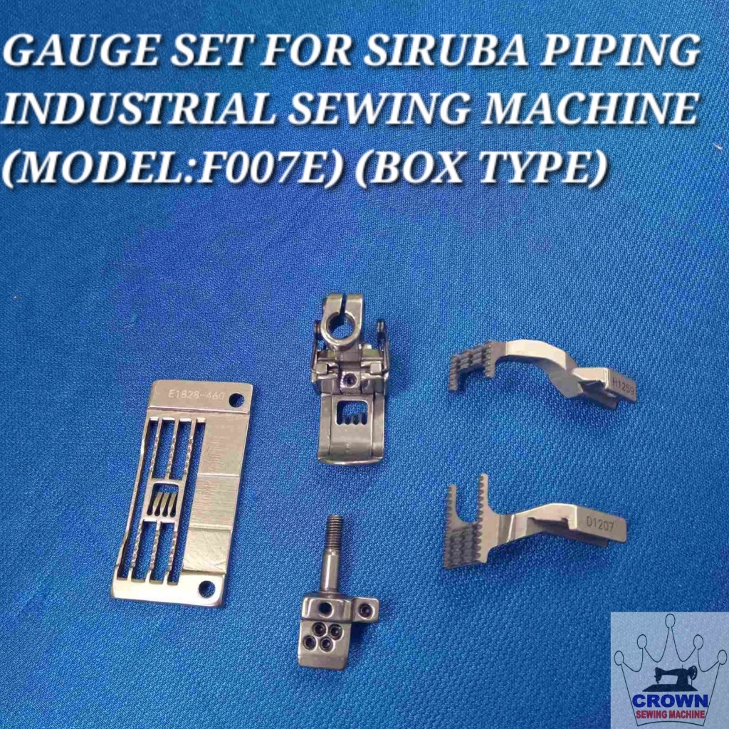 GAUGE SET SIRUBA MODEL: F007E BOX TYPE (4 NEEDLES )FOR PIPING SEWING ...