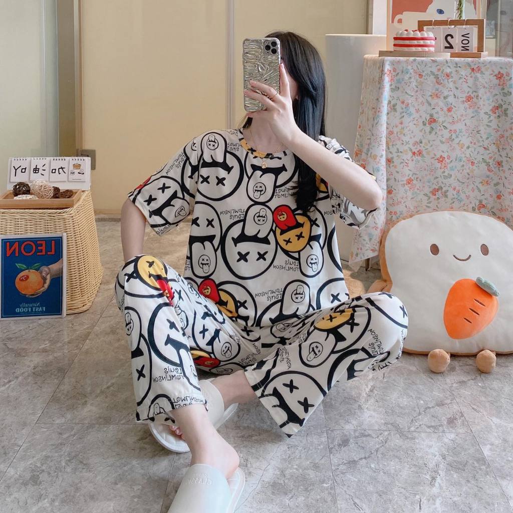 WOMEN TERNO PAJAMA DIRECT SUPPLIER ADULT TRENDY FASHION Summer SCARLET ...