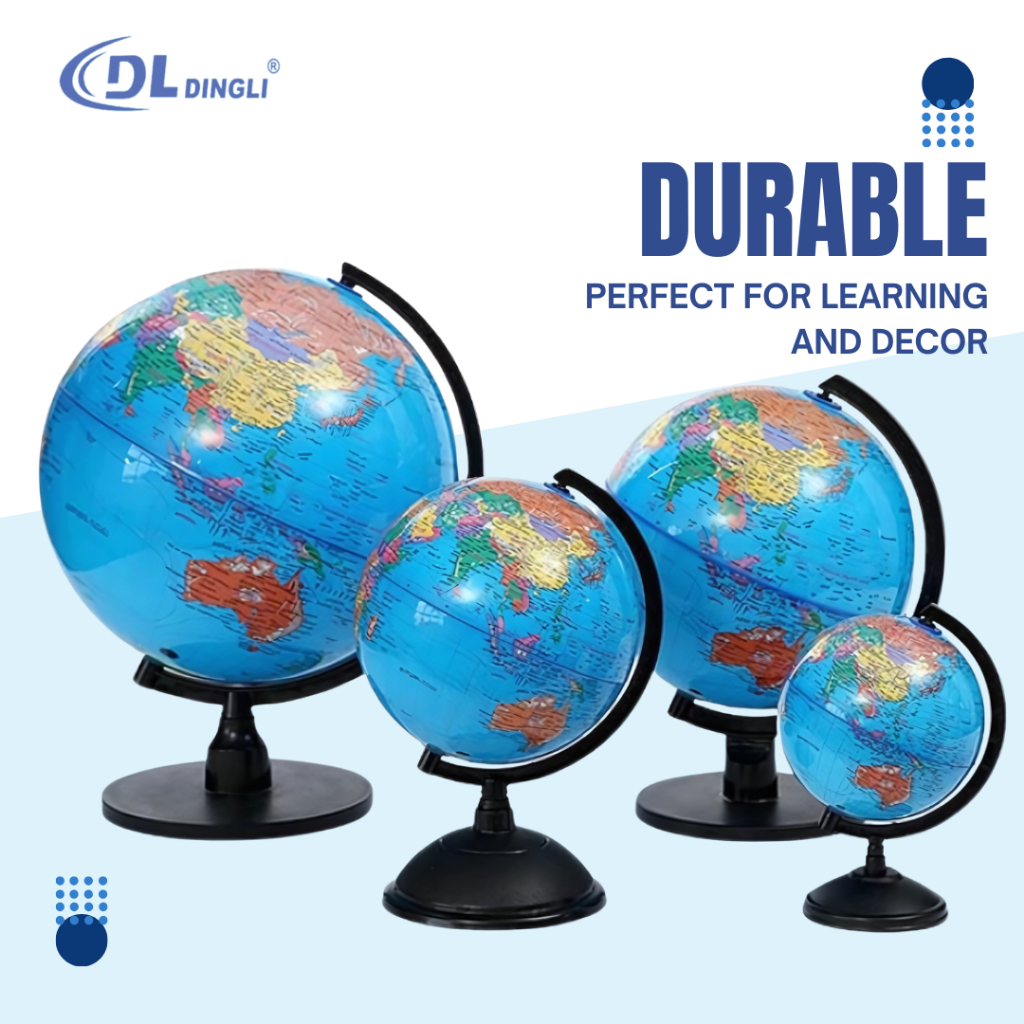 World Map Globe Rotating Map Educational Learning Geography rotating ...