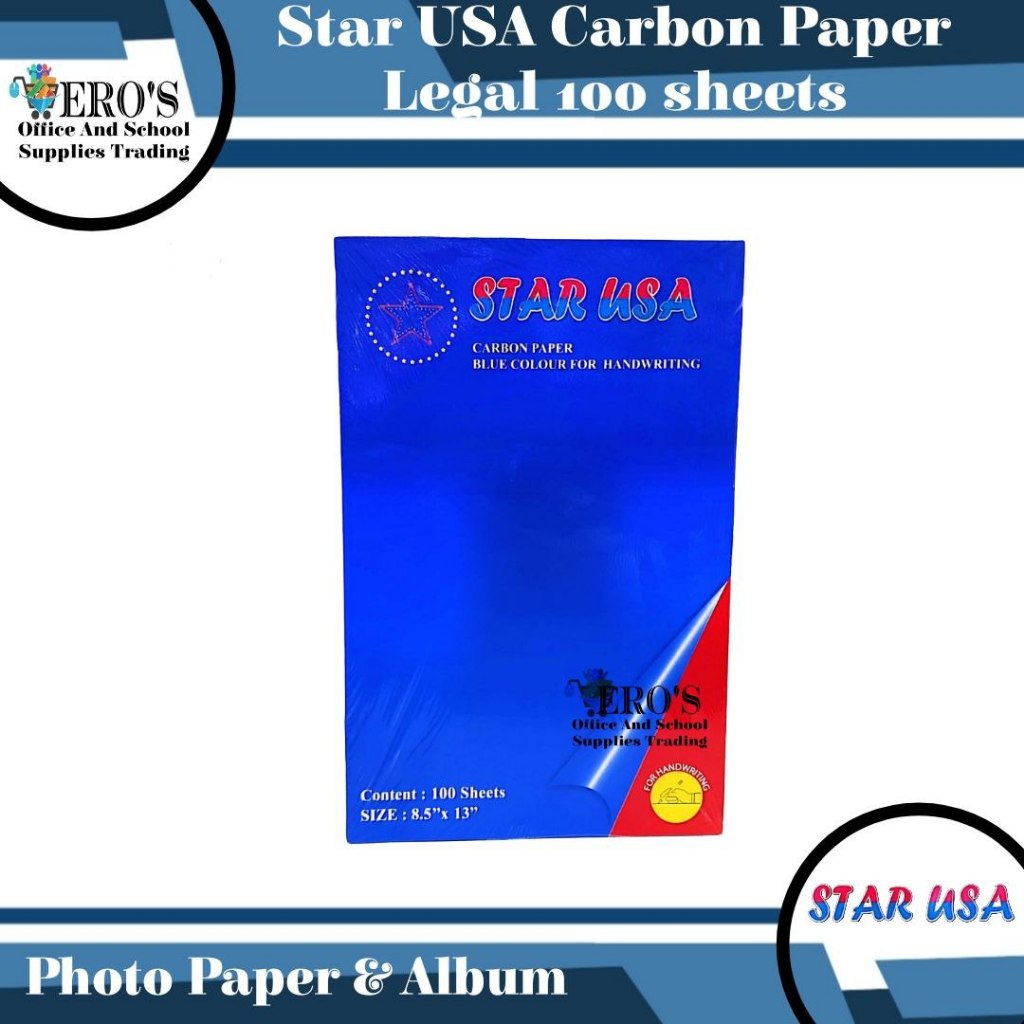 STAR USA Carbon Paper - Blue (100 Sheets) | Shopee Philippines