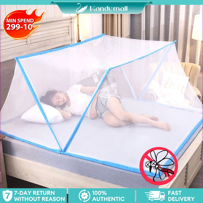 【No installation】Foldable Mosquito Net variety size dormitory bedroom ...