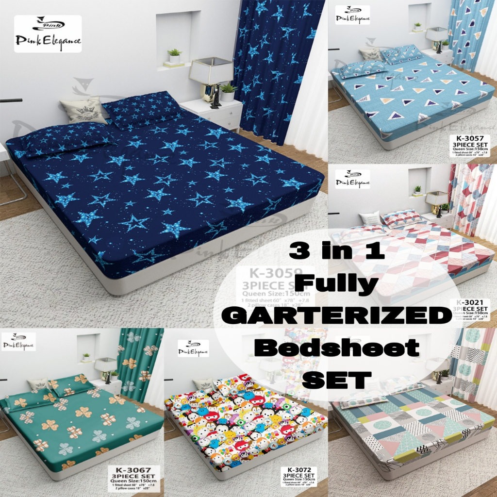BEDSHEET 3IN1 CANADIAN FULL GARTERIZED FITTED BEDSHEET AND OTHER ...