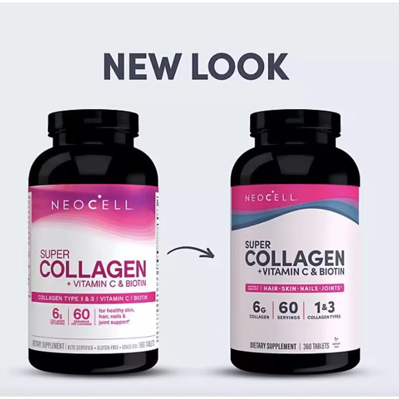 Neocell Super Collagen + C with Biotin 360 Tablets 100% Original from ...
